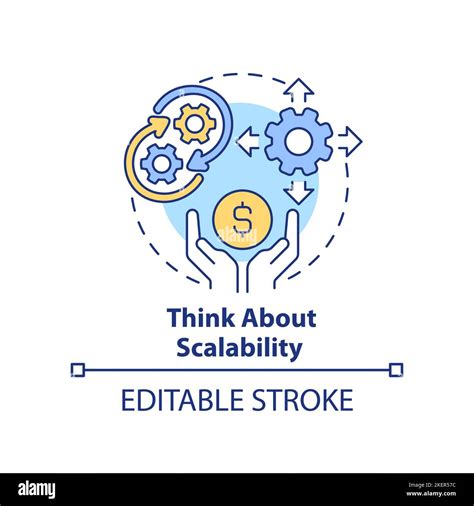 Think About Scalability Concept Icon Stock Vector Image And Art Alamy