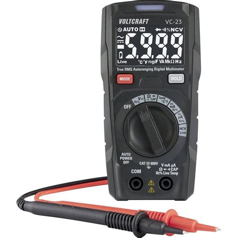 Voltcraft Vc 23 Hand Multimeter Kalibriert Iso Digital Cat Iii 600 V