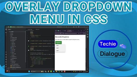 How To Overlay Dropdown Menu In Css Detailed Tutorial 2025 Youtube