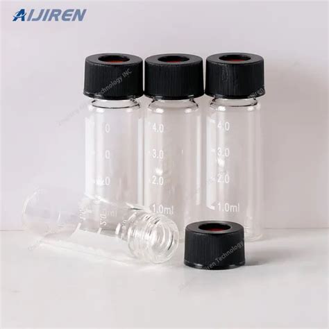 Aijiren Lab Hplc Autosampler 4ml Clear Glass Vials With Plastic Cap Aijiren 4ml Hplc Vial And