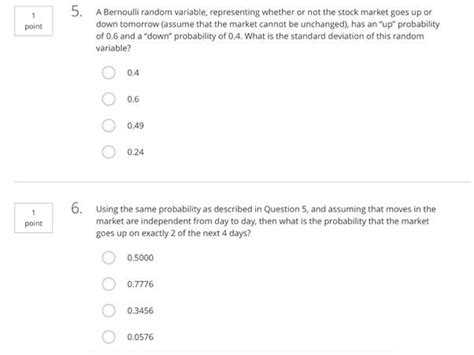 solved 15 a bernoulli random variable representing whether or not