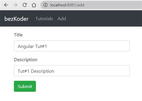 Angular Spring Boot PostgreSQL Example A CRUD App BezKoder