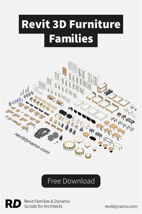 Revit 3d Furniture Families Library Metric Free Download