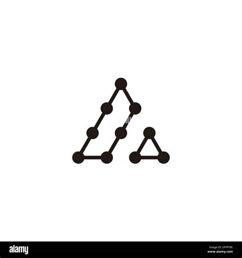 Letter D D Triangle Molecules Geometric Symbol Simple Logo Vector Stock Vector Image And Art Alamy
