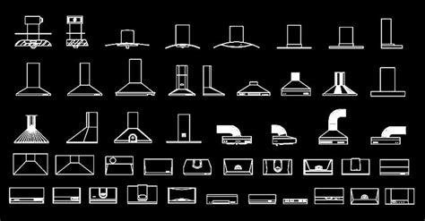 Kitchen Extractor Hoods Dwg Cad Blocks Free Cad Blocks Dwg