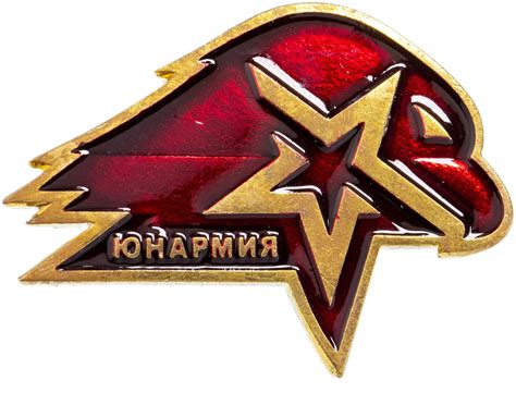 Значок "Юнармия", винтовой стоимостью 260 руб.