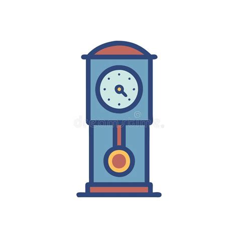 Unique Grandfather Clock Design Stock Vector Illustration Of Lifestyle Modern 351572201