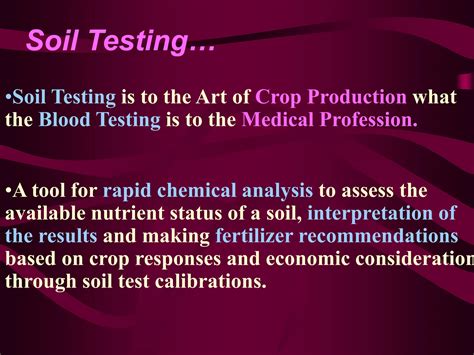 Soil Fertility Evaluation Techniques Ppt