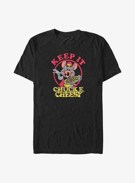 Chuck E Cheese Keep It Cheesy Big And Tall T Shirt Black Hot Topic