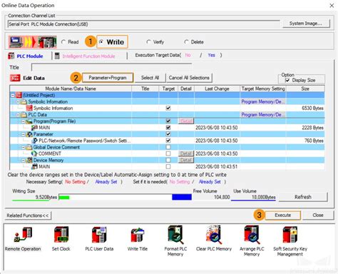 Communication Configuration And Example Program Usage Plc With External Qj71e71 Ethernet Module