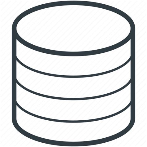 Computing Data Storage Databank Database Server Icon