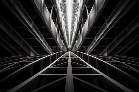 Abstract Architecture Symmetrical Lines And Shapes Stock Illustration