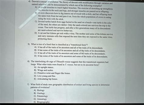 4 Darwins Concept Of Evolution The Theory Of Descent With Modification Through Variation And
