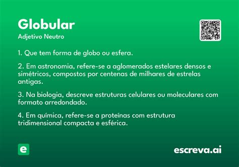 Globular Significado E Sinônimo Escrevaai