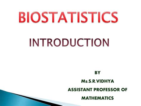 Biostatistics Ppt