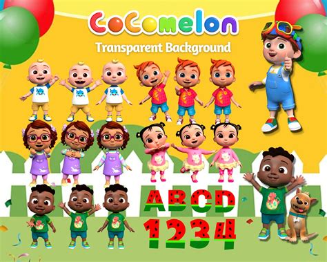 Cocomelon Characters Clipart Cocomelon Clip Art Cocomelon Toys