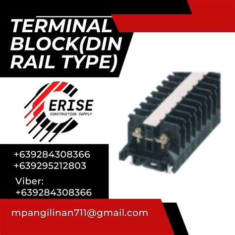 TERMINAL BLOCK DIN RAIL TYPE Commercial Industrial Construction Tools Equipment On Carousell