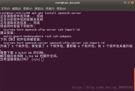 ubuntu18 04下安装配置ssh服务 ubuntu18 04 ssh yrs csdn博客