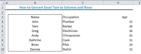 How To Convert Excel Text To Columns And Rows Excelchat Excelchat