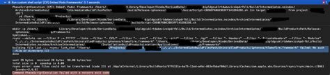 ios command phasescriptexecution failed with a nonzero exit code