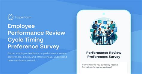 Employee Performance Review Cycle Timing Preference Survey Template