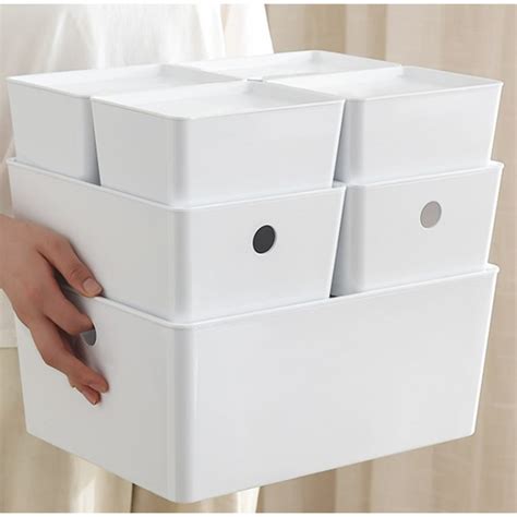 White Storage Bins Theorganizingwarehouse