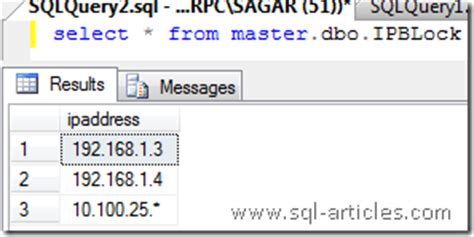 IP Address Blocking Or Restriction In SQL Server SQL Articles