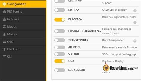 configuración del osd de betaflight tienda y tutoriales arduino