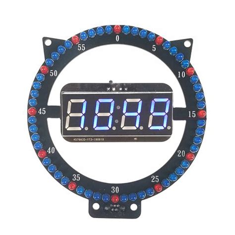 LED hodiny Alarm Teploměr SMD Modrá DIY KIT za Kč Allegro