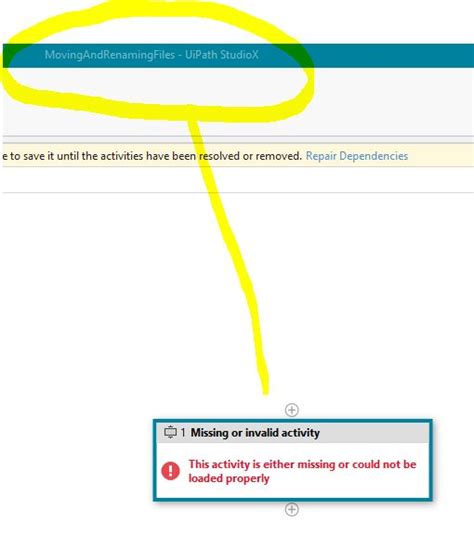 MovingAndRenamingFiles Sample Project Produces Error StudioX UiPath Community Forum