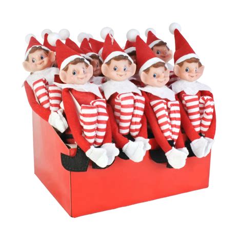 Shelf Sitting Elf 33cm Christmas Elves