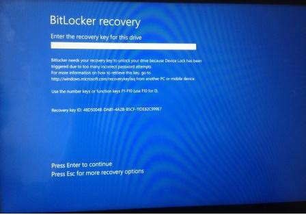 BitLocker Keeps Asking For Recovery Key On Windows