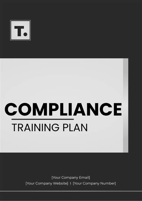 Free Compliance Training Plan Template Edit Online Download Template Net