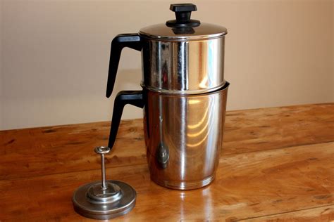 Vintage Rena Ware Drip Stove Top Stainless Steel Coffee Pot Coffee