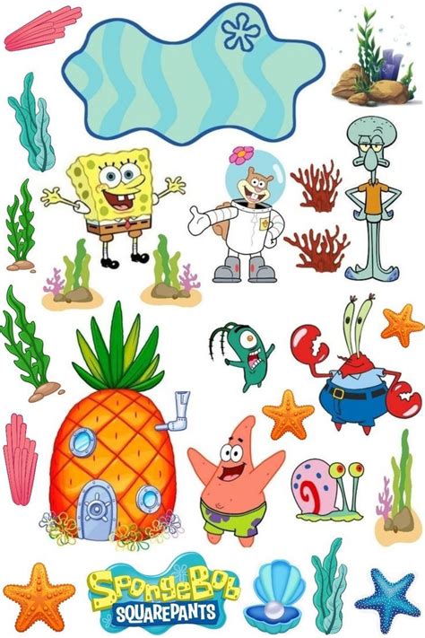 Spongebob Topper Cake Printable Artofit