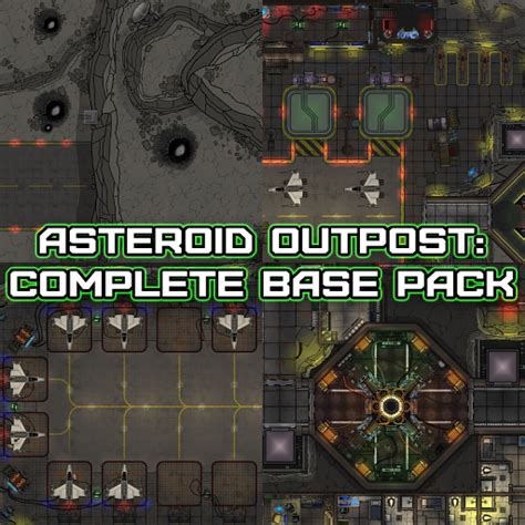 Asteroid Outpost Complete Base Pack Roll20 Marketplace Digital