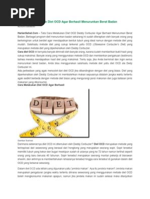 Cara Diet Ocd Yang Benar Dan Berhasil Wakukila
