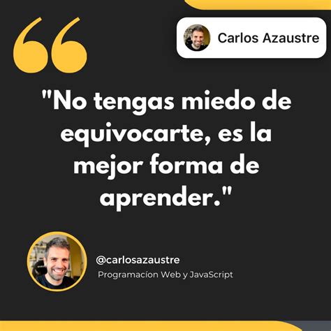 carlos azaustre en linkedin programacion desarrollopersonal motivacion