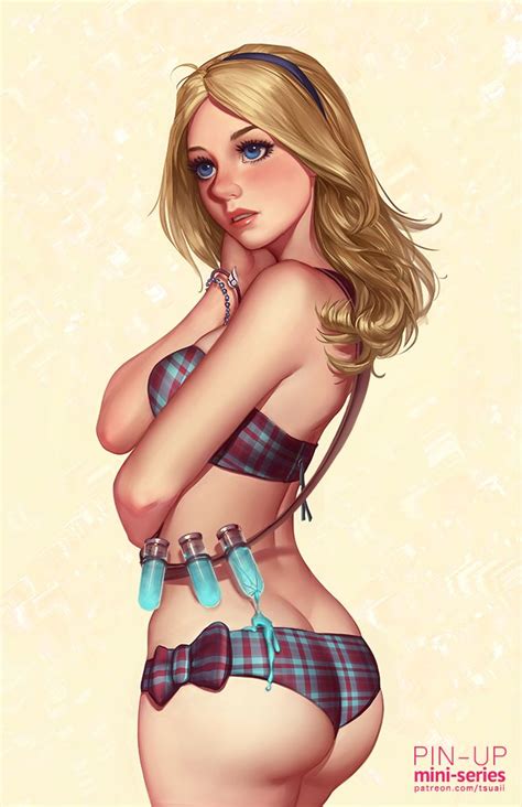Lux Pin-Up by tsuaii | Rysunkowe | Sztuka komiksowa, Sztuka i Rysunki