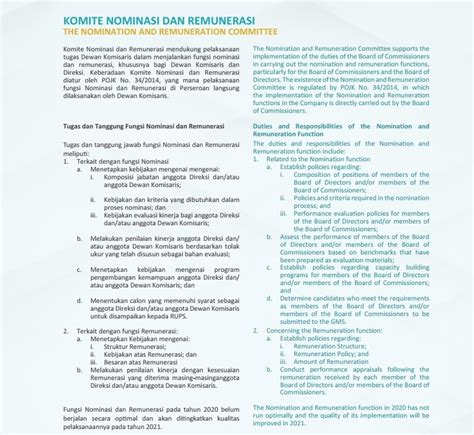 Remuneration Committee TPG Tbk