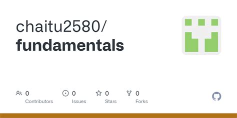 Github Chaitu Fundamentals