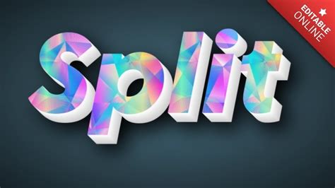 Split Text Effect Generator