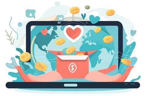 Charity Donation Scenario Premium Ai Generated Vector