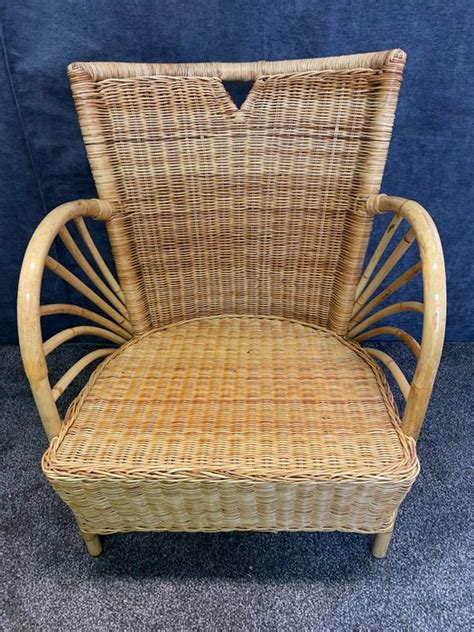 Poltrona Sedia Classica Bambù E Rattan Catawiki