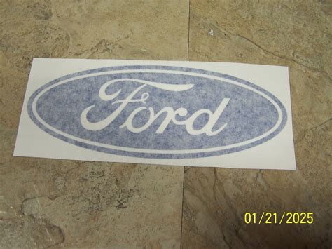 Ford Oval Script Royal Blue Decal 7 14 X 2 34 Parts For Sale