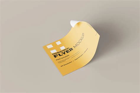 Horizontal A4 Flyer Mockups Mockup Free
