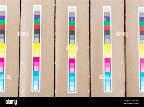 Full Colour And Cmyk Colour Registration Strip On The Bottom Of An Asda