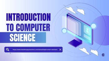 Introduction To Computer Science Lesson With Pop Quiz Activity