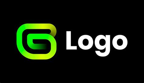 창의적인 밝은 글꼴 그라데이션 색상 현대 유행 알파벳입니다 편지 G 텍스트 글자 로고 디자인 프리미엄 벡터