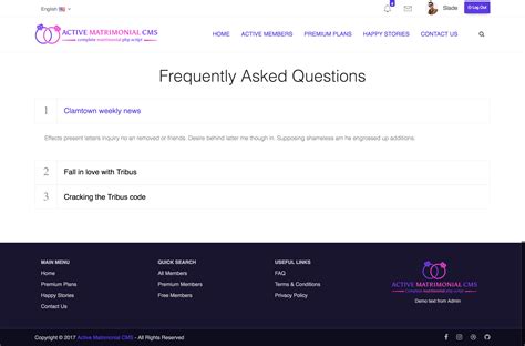 Active Matrimonial CMS By ActiveITzone CodeCanyon